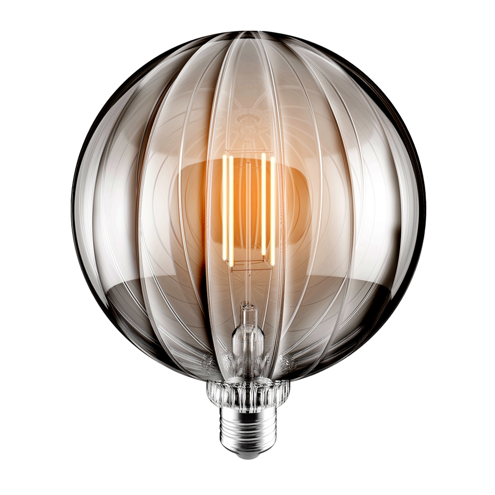 Crompton 21884 LED Decorative Solis Globe G150 Smoke 4.5W 1800K ES-E27 ...