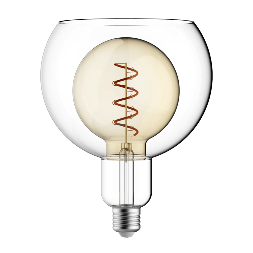 Crompton 21976 LED Decorative Nucleus Globe G125 Golden 4W 1800K ES-E2 ...