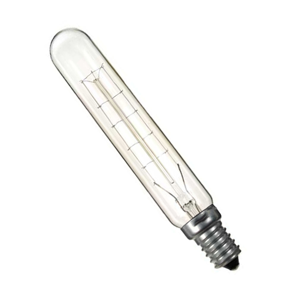 Tubular 25w 240v E14/SES Picture Light Bulb With Long Filament - 22x11 — Easy Light Bulbs