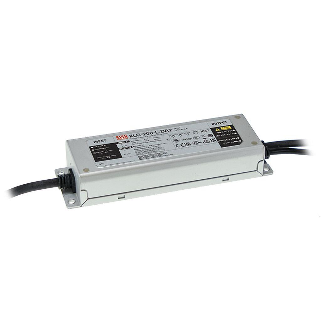 Mean Well XLG-200-L-DA2 200W Constant Power LED driver with DALI — Easy ...