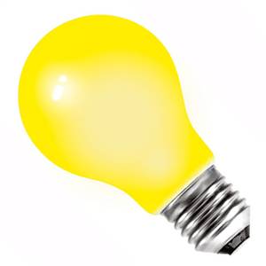 GLS 25w E27/ES 240v Crompton Yellow Light Bulb — Easy Light Bulbs