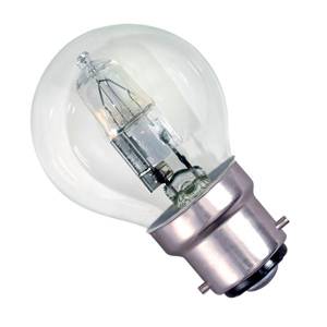 Golf Ball 42w Ba22d/BC 240v Bell Lighting Clear Energy Saving Halogen ...