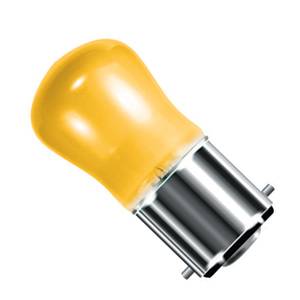 Amber Pygmy Bulb 200/250v 15w B22d/BC - Pygmy — Easy Light Bulbs