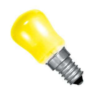 Pygmy 15w 240v E14/SES Crompton Yellow Light Bulb — Easy Light Bulbs