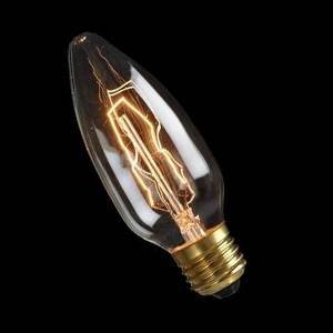 250v 40w E27/ES Decorative Candle 45x130mm 2000 Hours Life - Danlamp 0 ...