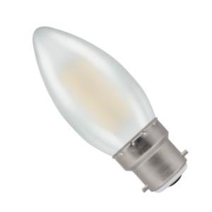 Candle 25w Ba22d/BC 240v GE Opal Light Bulb - 35mm — Easy Light Bulbs