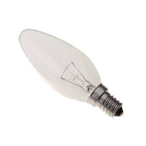 Candle Bulb 110/130v 15w E14/SES Clear Glass — Easy Light Bulbs