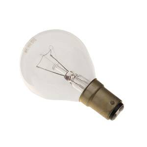 Golf Ball 60w Ba15d/SBC 240v Bell Lighting Clear "Tough" Light Bulb ...