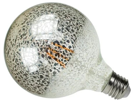 ProLite G95/LEDFIL/4WESCRACKLE - 4W G95 Globe Dimmable Crackle Glazed ...