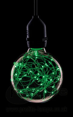 ProLite G95/LED/STAR/GREEN - G95 1.7w Star Effect Globe Green - ES ...