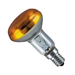 Yellow Spot Bulb 240v 40w E14/SES GE Lighting 40R50/YELL/SES 2 pack Bl ...