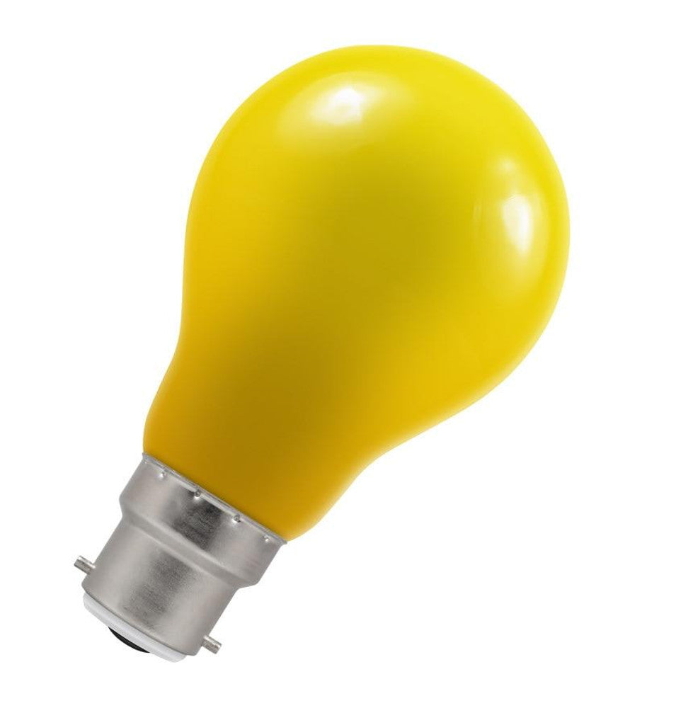 Crompton 4160 BC-B22d 1.5W GLS Yellow Light Bulb — Easy Light Bulbs