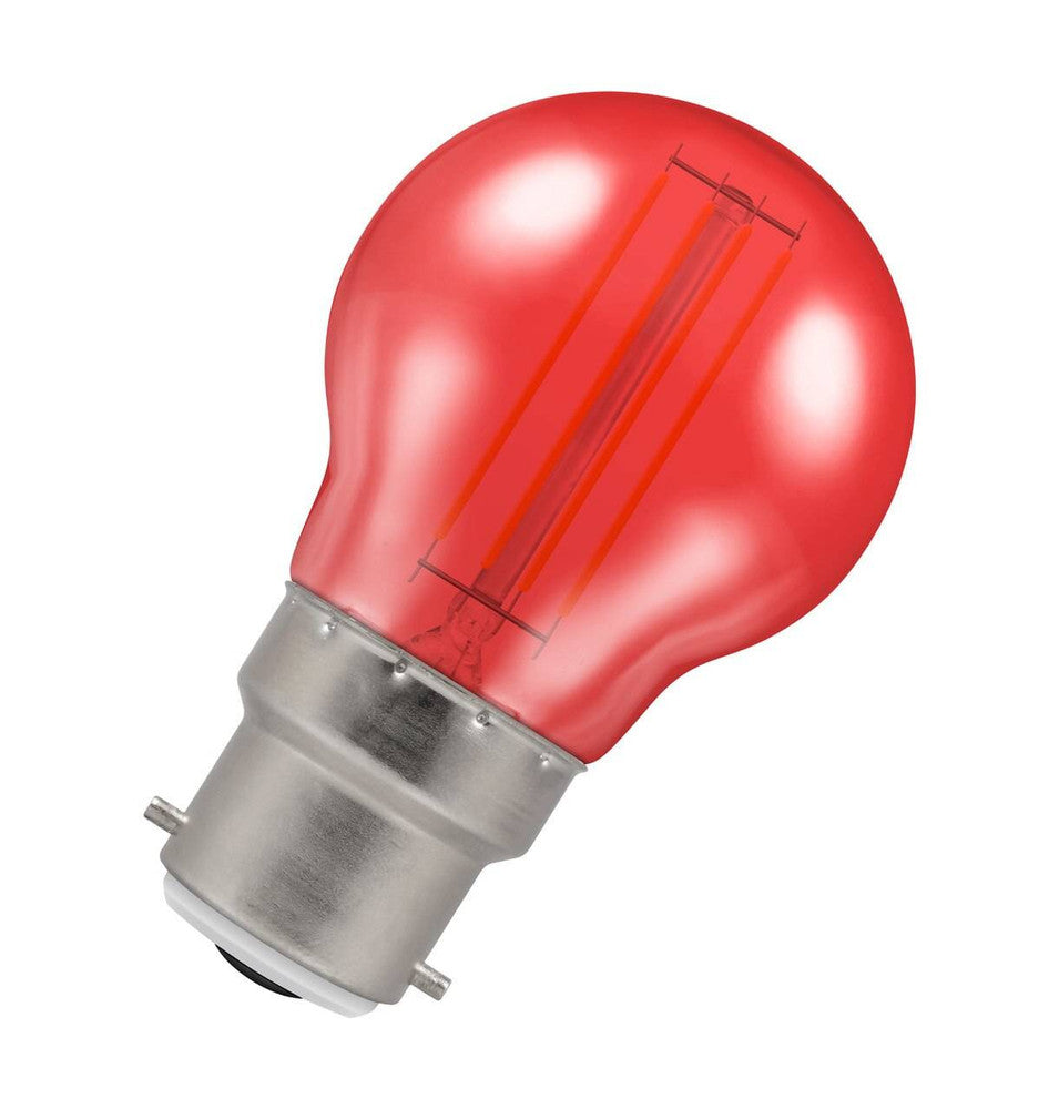 Crompton 13919 BC-B22d 4.5W Golfball Red Light Bulb — Easy Light Bulbs